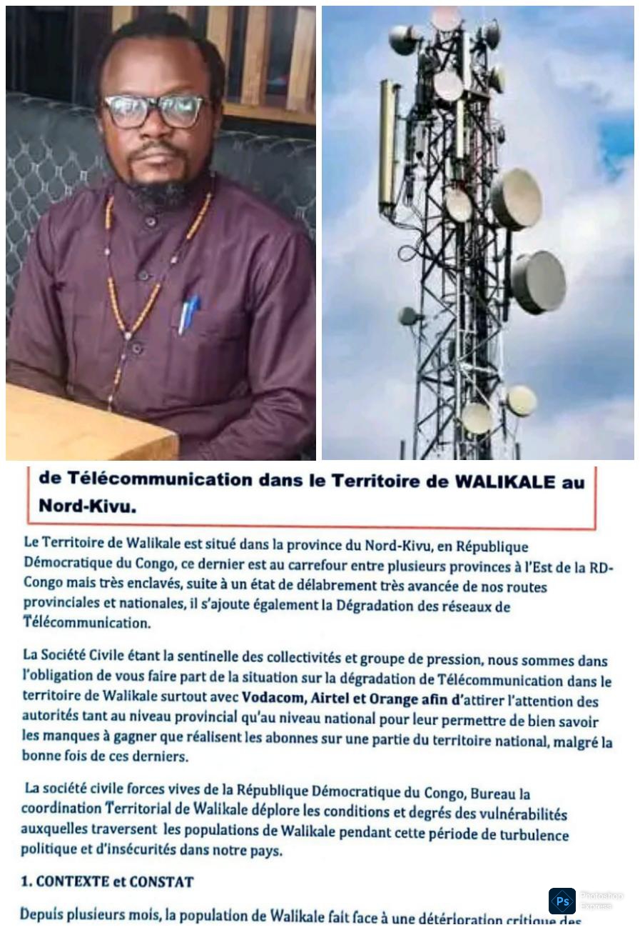 La société civile de Walikale tire la sonnette d'alarme concernant l ...